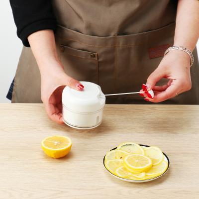 China Shule Manual Hand Pulled Mini Food Chopper Cutter for Home for sale