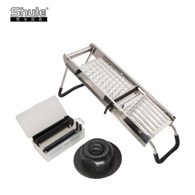 China Manual Stainless Steel Professional Mandolin Slicer 40*16*8cm For Home Use for sale