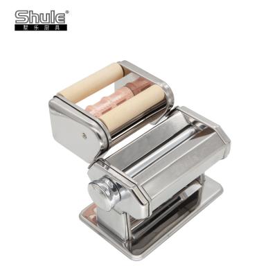 China Ravioli Dough Household Shule Pasta Maker Machine Detachable 430 SS Carbon Steel for sale