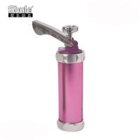 China Shule Manual ABS Biscuit Press Machine Silver Golden Pink Black for sale