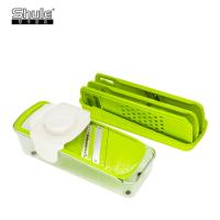 China Multi Functional Plastic Vegetable Slicer LFGB 3 In 1 Adjustable Mandoline Slicer Adjustable for sale