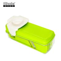 China Manual Multifunctional Mandoline Slicer With Container 30*11.5*8CM for sale