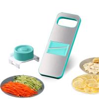 China Household Manual Mandolin Potato Slicer Shredder Dicer With Magnets for sale