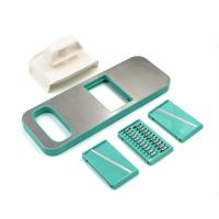 China Household Manual Mandolin Potato Slicer Shredder Dicer With Magnets for sale