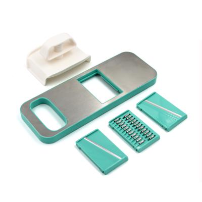 China Household Manual Mandolin Potato Slicer Shredder Dicer With Magnets for sale