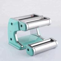 China Nickel Plated Hand Operated Pasta Maker 15cm Double Cutters Manual Pasta Maker for sale
