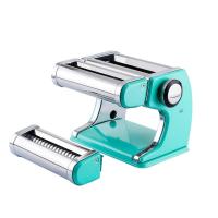 China Nickel Plated Hand Operated Pasta Maker 15cm Double Cutters Manual Pasta Maker for sale