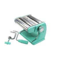 China Nickel Plated Hand Operated Pasta Maker 15cm Double Cutters Manual Pasta Maker for sale