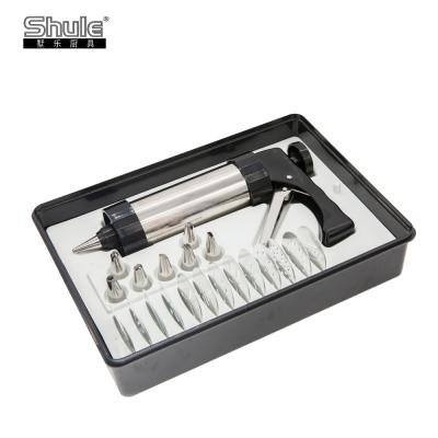 China ABS SS Steel Biscuit Press Machine Sliver LFGB Hand Operated Home Use for sale
