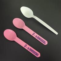 China PLA Compostable Customized Spoons Fork Knife Set 164mm for Ice Cream Shops for sale