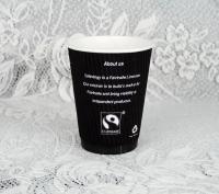 China 90mm Clear Smooth Surface Disposable Plastic Coffee Cups Custom Flexo Offset Printed 110V-240V for sale