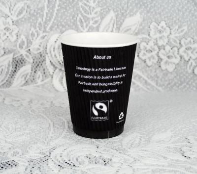 China 90mm Clear Smooth Surface Disposable Plastic Coffee Cups Custom Flexo Offset Printed 110V-240V for sale