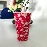 China 90mm Clear Plastic Disposable Ice Coffee Cups with Custom Offset Printing for sale