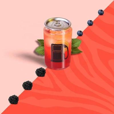 China PET Plastic Beverage Bottles 28mm Screw Cap Customizable Size BPA Free for sale
