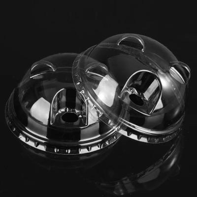 China Leak Proof Plastic Round Snap On Cup Lids FDA Approved BPA Free 100 Pack for sale