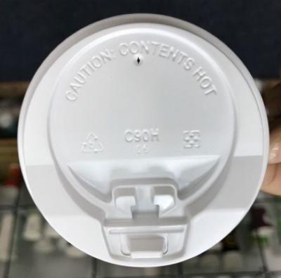 China Clear Plastic Cup Lid Snap-on Design 100 Pcs Pack Fits Standard Cups FDA Approved for sale