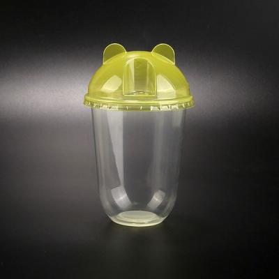 China Clear Plastic Cup Lid 100 Pack Leak Proof Snap On for 12 oz Paper Cups BPA Free for sale
