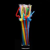 China Custom Logo Eco-Friendly Plastic and Paper Straws 100 Pack Biodegradable Flexible Drinking Straws for sale