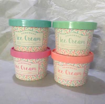 China 100 Lids Per Pack Plastic Cup Lid for Ice Cream Paper Cups Custom Logo FDA Approved for sale