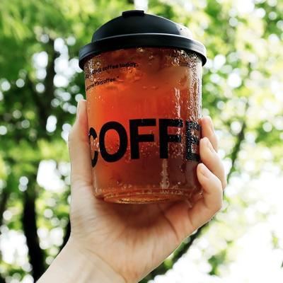 China Injection-Molded Cylinder Plastic Cups (500ml / 700ml) for Bubble Tea & Fruit Tea Takeaway for sale