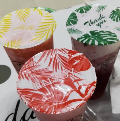 China Custom Cup Sealing Film for PP PET Cups 80mm 90mm 100mm Leak Proof Bubble Tea Sealer for sale