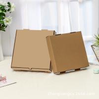 China Disposable Kraft Pizza Boxes 7 to 12 Inch Aluminum Foil Takeout Containers for sale