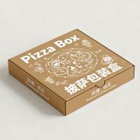 China Disposable Kraft Pizza Boxes 7 to 12 Inch Aluminum Foil Takeout Containers for sale