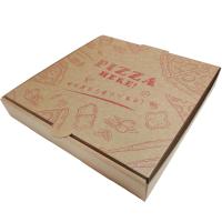 China Disposable Kraft Pizza Boxes 7 to 12 Inch Aluminum Foil Takeout Containers for sale
