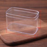 China PS Disposable Plastic Box Tiramisu Packaging Boxes Clear 1mm Thick Dessert Containers 200,500g Capacity for Matcha Milk Foam for sale
