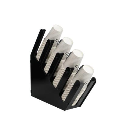 China New Cross-border Acrylic DIY Cup Holder – Disposable Cup Organizer for Coffee & Milk Tea Shops for sale