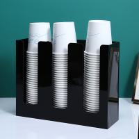 China New Cross-border Acrylic DIY Cup Holder – Disposable Cup Organizer for Coffee & Milk Tea Shops for sale