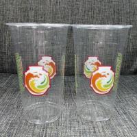 China 32oz PET Plastic Disposable Drinking Cup Food Grade Cold Beverage Takeaway 107mm for sale