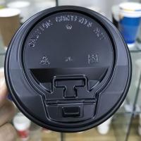 China Disposable Plastic Coffee Cup Lids 80mm 90mm PS SGS Certified Eco Friendly for sale