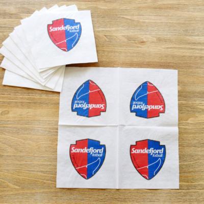 China Custom Printed Safety Colored Paper Dinner Napkins 25x25 cm 2 Ply for Restaurants for sale