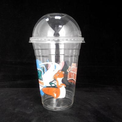 China 16 oz Biodegradable PLA Clear Cups for Cold Drinks Compostable 1000pcs for sale