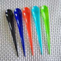 China Biodegradable Plastic Ice Cream Spoons 13cm 20.5cm Water Drop Style Disposable for sale