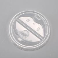 China 90mm PP Half Open Coffee Cup Lids 12oz 16oz White Black Renewable Resources for sale