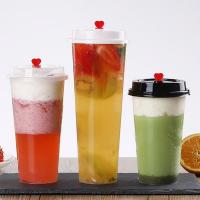 China 20oz Disposable PP Cold Drink Cups with Lids 500pcs per Carton for sale