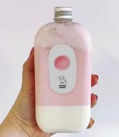 China Food Grade PET Plastic Beverage Bottles 500ml BPA Free Decorative Design for sale