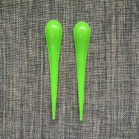 China Creative Plastic Drop Style Ice Cream Spoons 1g 2g 3.5g 5g FDA Certified Eco Friendly for sale