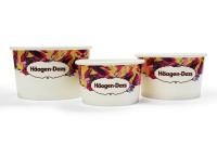 China Disposable 16oz Logo Printed Ice Cream Sundae Cups with Spoons, 1000pcs per Carton for sale