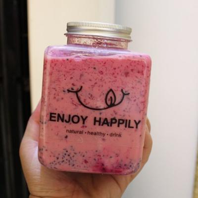 China Square Shape Plastic Juice Containers , Empty Plastic Juice Bottles Pet With Logo for sale