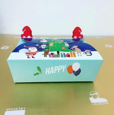 China Creative Design Paper Takeaway Box with Buckle Closer SGS FDA Certified Food Grade for sale