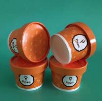 China Disposable Paper Ice Cream Cups with Lids 3oz to 32oz Custom Sizes for sale