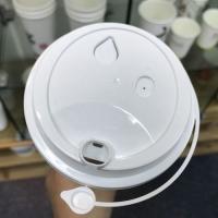 China PP Injection Plastic Cup Lids 80mm 90mm Custom Size White Black Transparent 1000pcs for sale