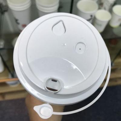 China PP Injection Plastic Cup Lids 80mm 90mm Custom Size White Black Transparent 1000pcs for sale