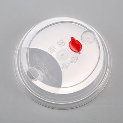 China Clear PP Hot Cup Lid 90mm 120°C Heat Tolerance 1000pcs Carton for sale