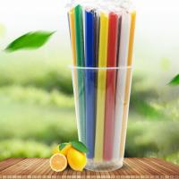 China Food Grade Plastic Straight Straws 0.4-1.1cm Diameter 12-26cm Length for Bubble Tea for sale