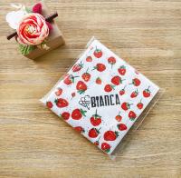 China Custom Logo Coffee Napkin Tissue Paper 15-25 Gsm Virgin Pulp Restaurant 230mm x 230mm for sale