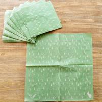 China Custom Printed Decorative Napkin Tissue Paper 230mm x 230mm 2ply Virgin Pulp for Restaurant Boba Tea Shop for sale